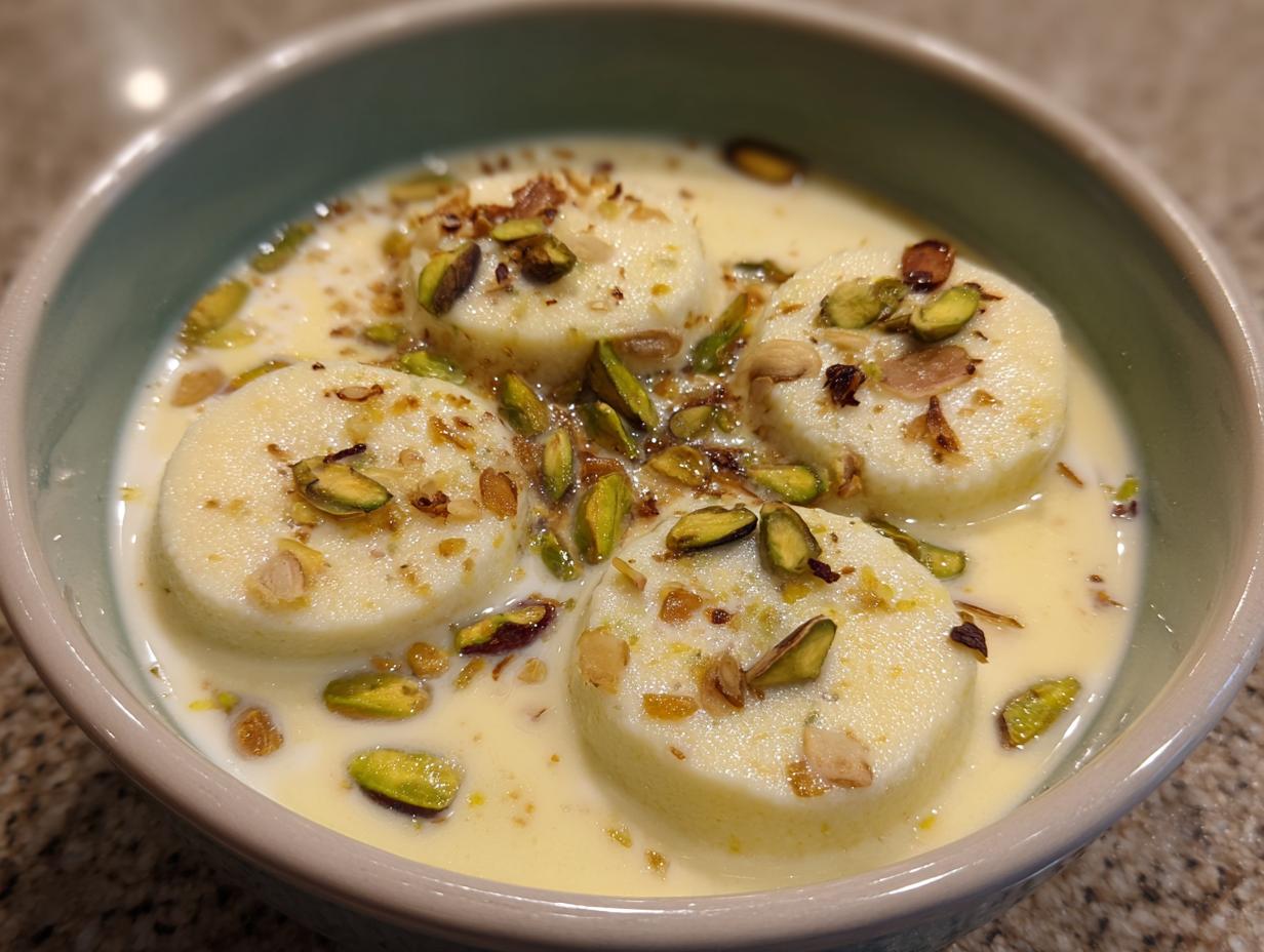 Delicious Rasmalai: 15-Minute Soft Indian Dessert