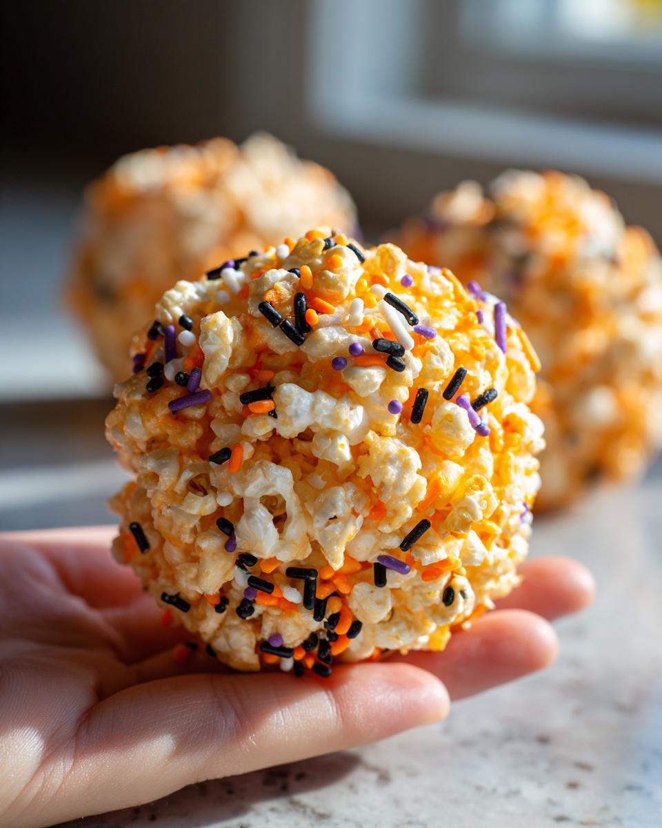 Spooky Popcorn Balls: 10 Minute Masterpiece